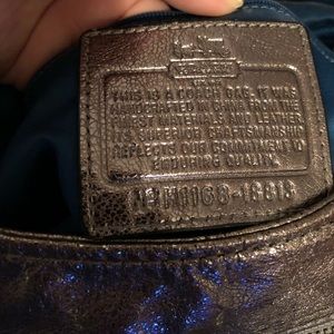 Coach | Bags | Metallic Silver Coach Purse | Poshmark